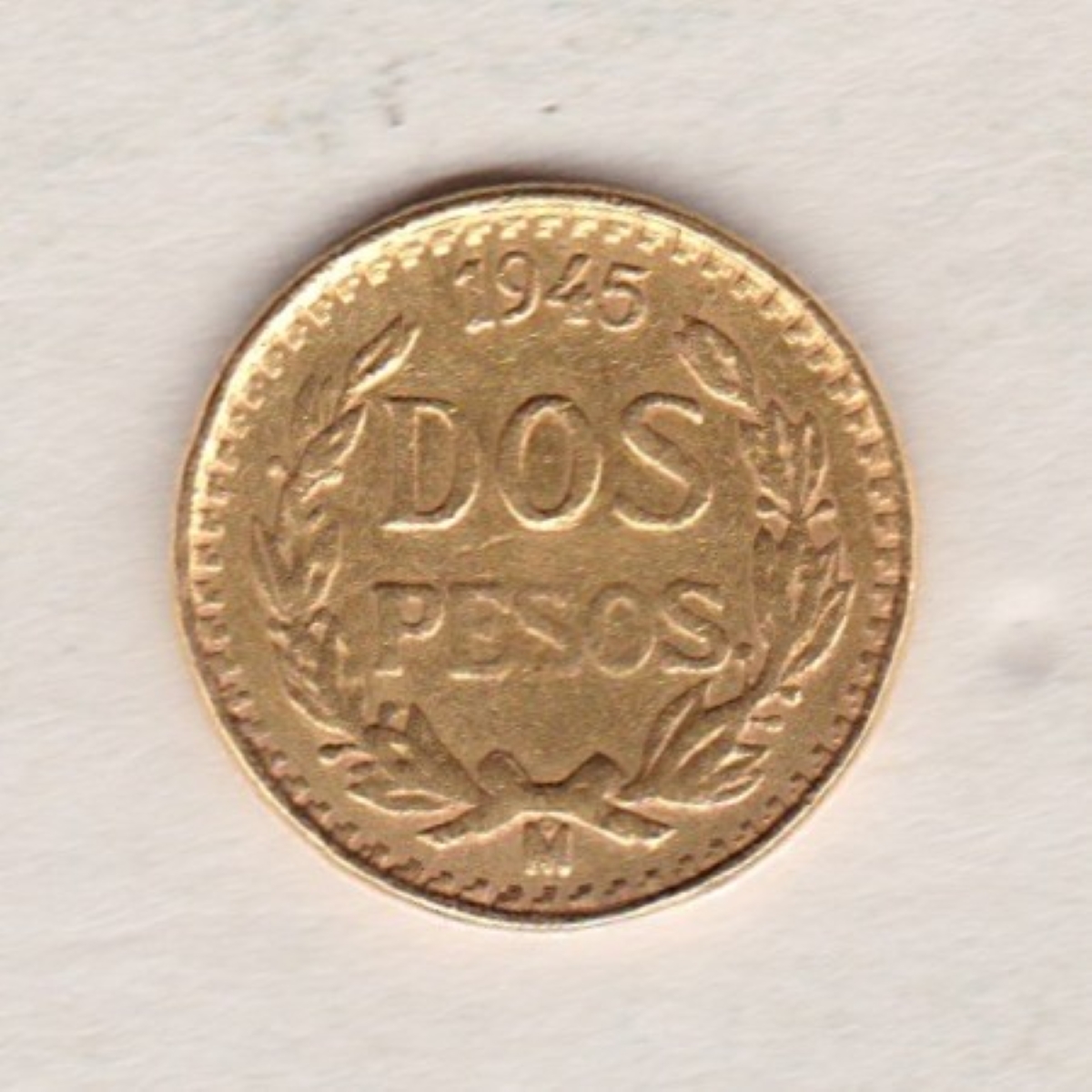 1945 Mo Mexico Gold Two Pesos Coin | Dorset Coin Company