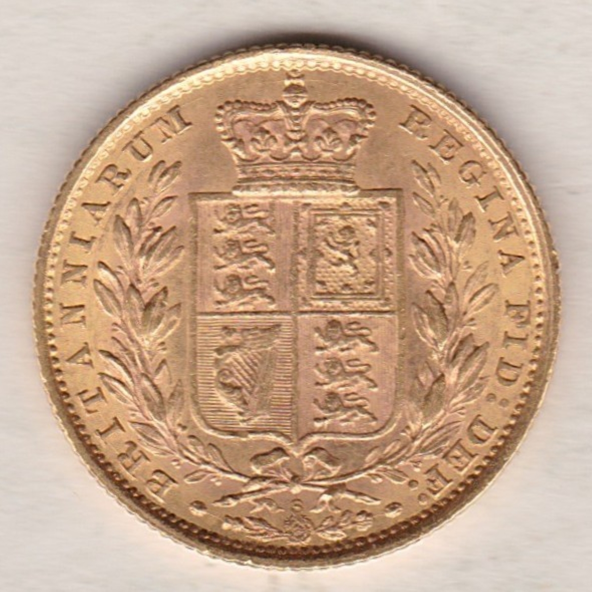 1885 S Gold Sovereign Coin - Shield Back | Dorset Coin Company