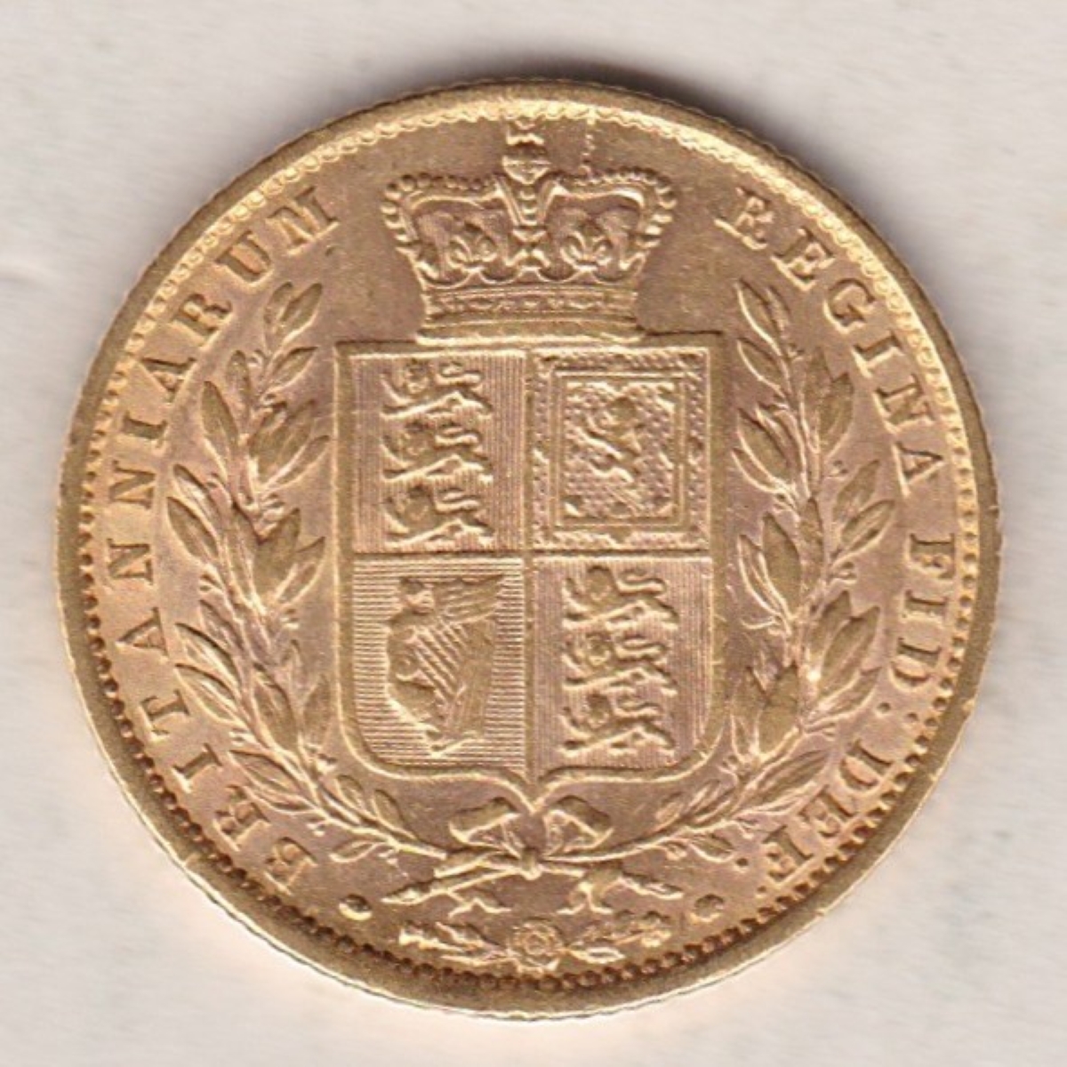 1857 Gold Sovereign Coin - Shield Back | Dorset Coin Company