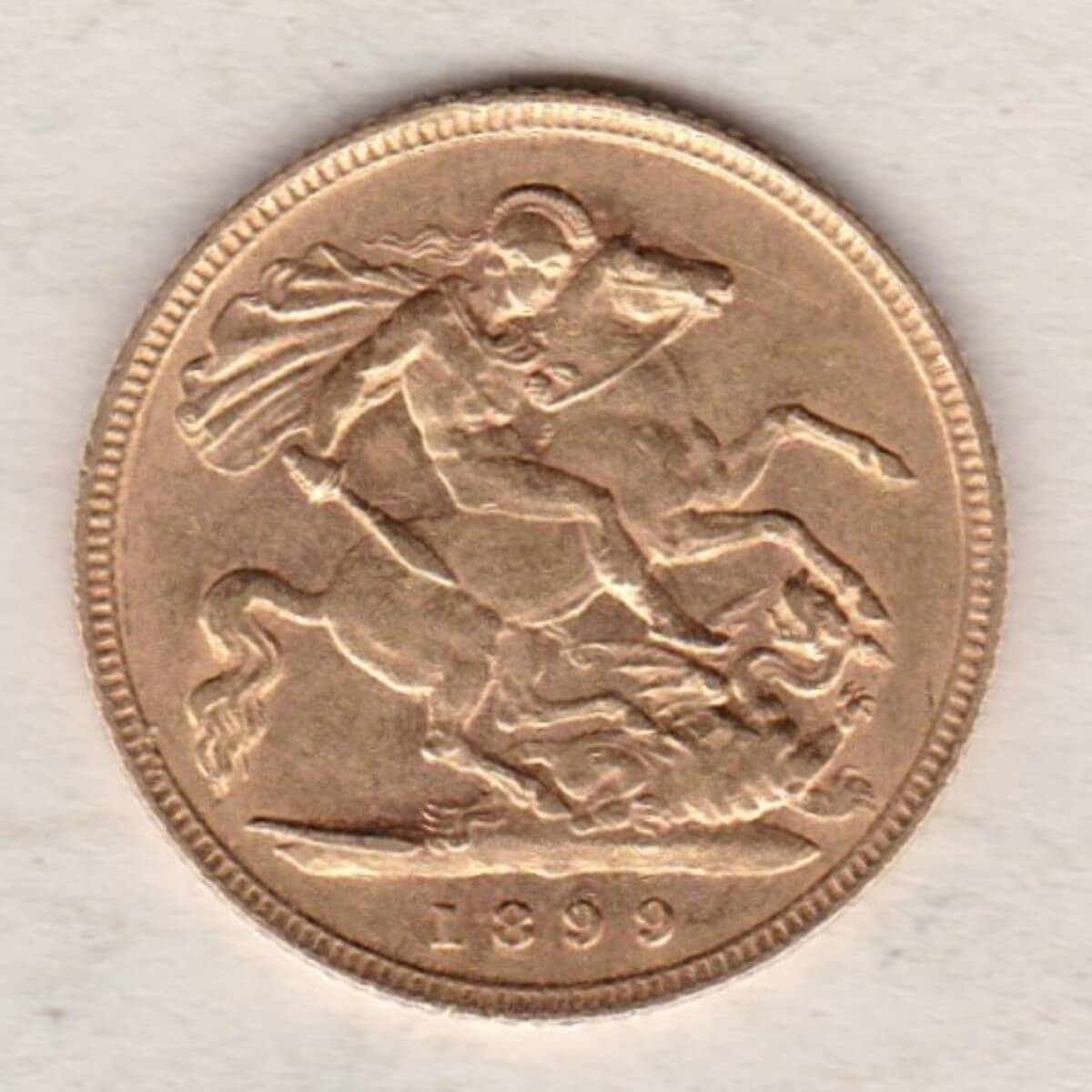 1899 Gold Half Sovereign - Victoria Old Head | Dorset Coin Company