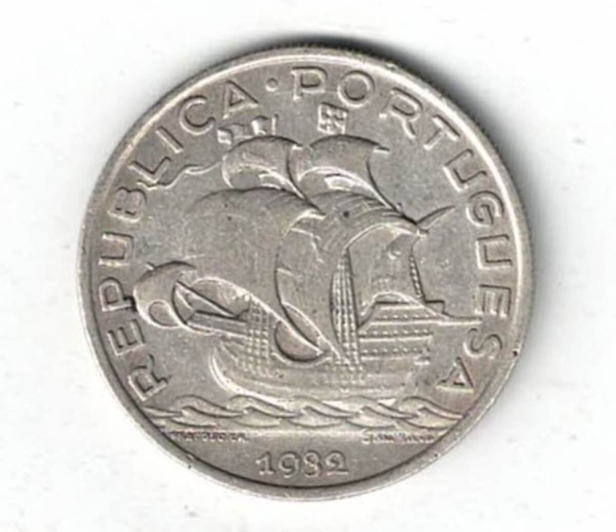 1932 Portugal Silver Ten Escudos Coin | Dorset Coin Company