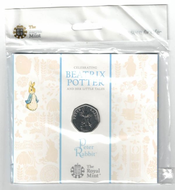 2019 Royal Mint Fifty Pence Peter Rabbit Coin | Dorset Coin Company