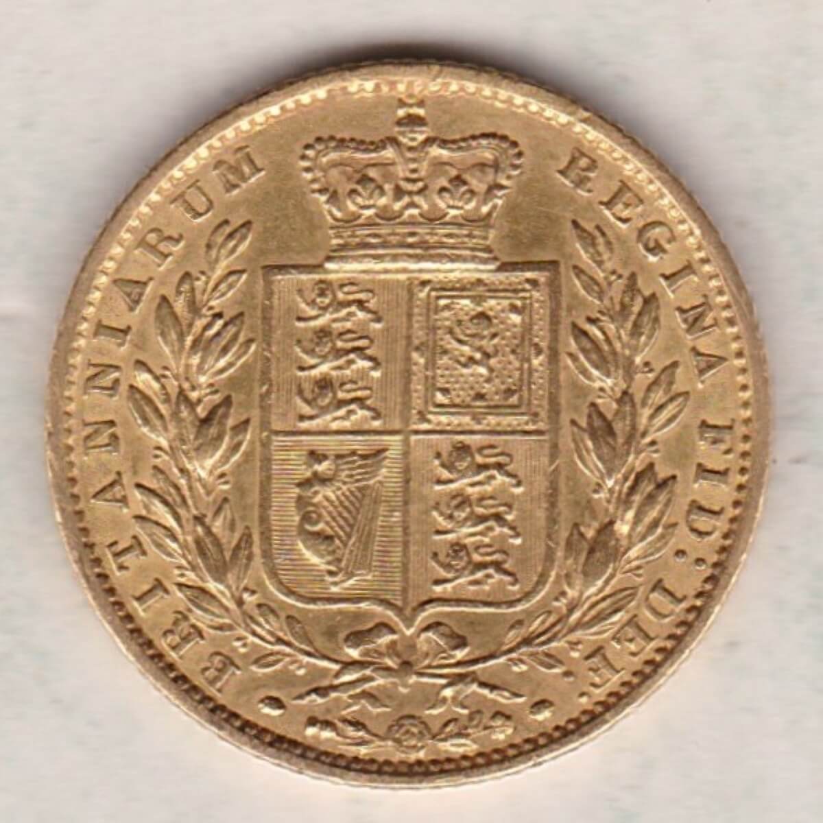1852 Gold Sovereign Coin - Shield Back | Dorset Coin Company