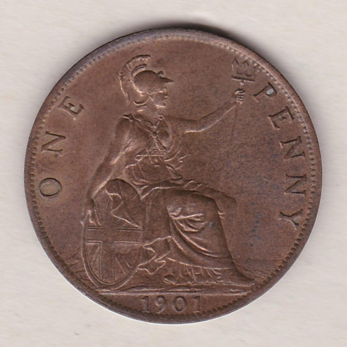 1901 Bronze Penny - Victoria Old Head | Dorset Coin Company