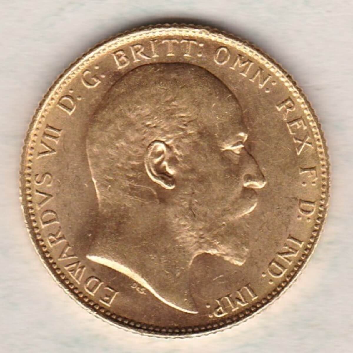 1908 S Gold Sovereign Coin – Edward VII | Dorset Coin Company