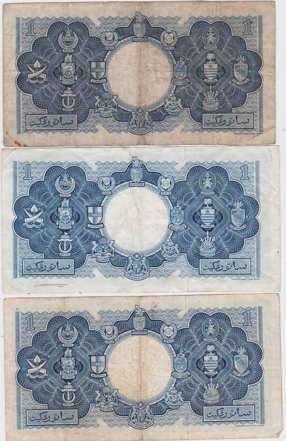 Three P1a Malaya And British Borneo One Dollar Banknotes | Dorset Coin ...